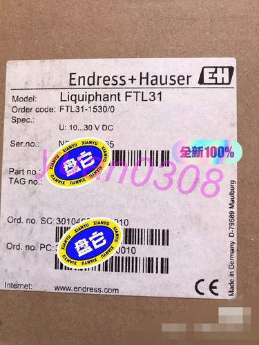 New E+H FTL31-AA4U3AAWBJ( FTL31-1530/0) pressure transmitter DHL Fast ...