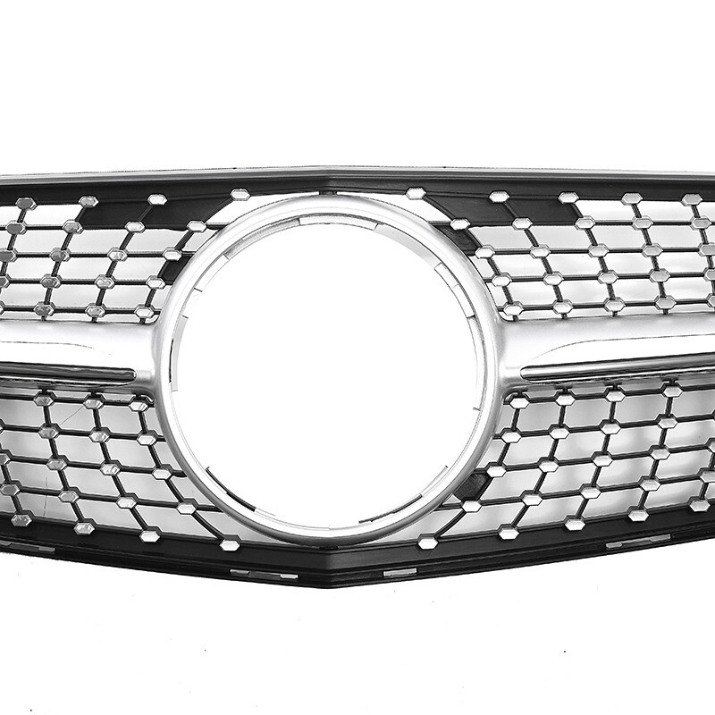 Grill Fit 2007-2014 Mercedes C-class W204 S204 C204 Silver Chrome ...