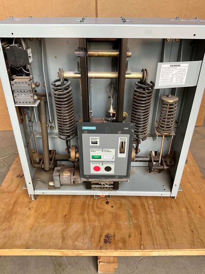 SIEMENS 15-GMI-500-2000-37 2000A 15KV AC HIGH VOLTAGE CIRCUIT BREAKER ...