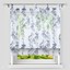 Roman Curtains Windows Sheer Floral Voile Net Curtain Adjustable Tab ...