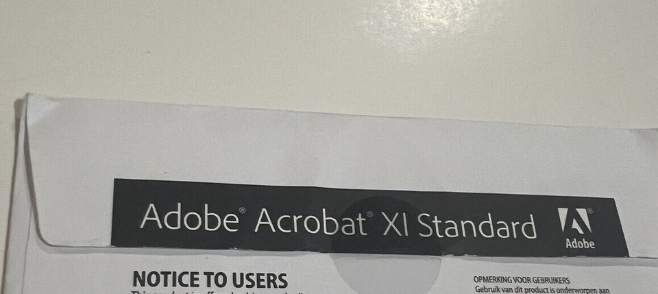 New Adobe Acrobat XI Standard DVD FOR WINDOWS | eBay