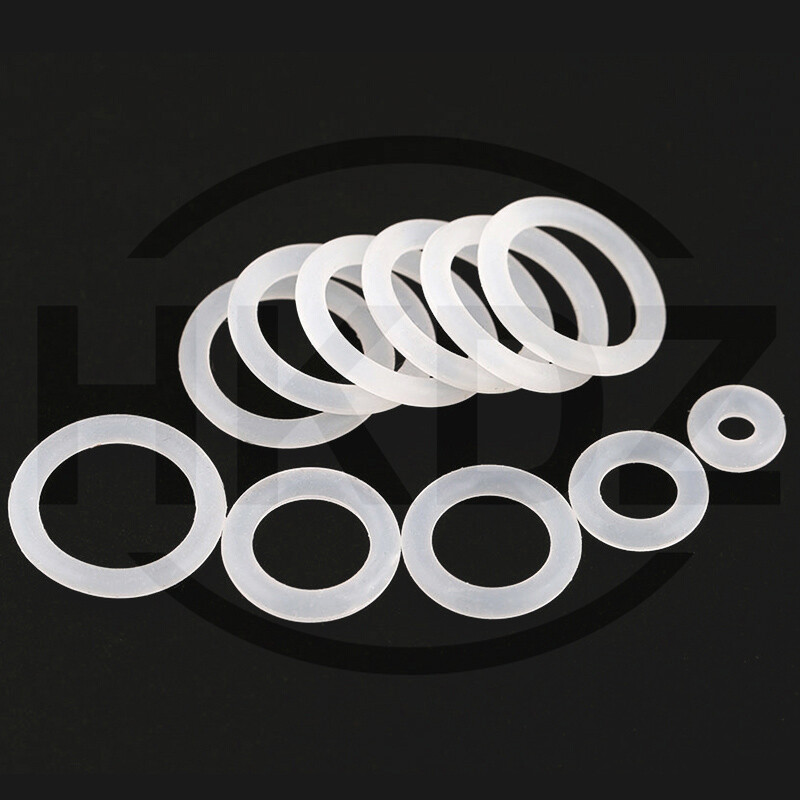 Food Grade O-Ring Clear Silicone Rubber O Rings 1.5mm Cross Section OD ...