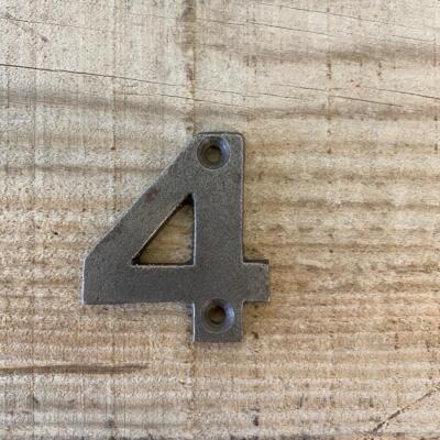 Cast Iron Numbers '4' - Rustic Signs - House Numbers -Numbers ...