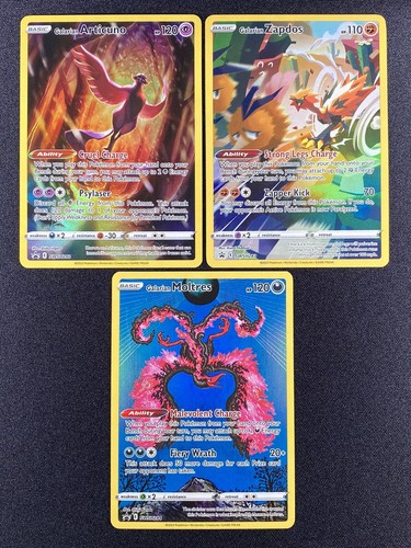 Pokemon Card TCG - Galarian Bird Trio Set Crown Zenith Promos - Near ...