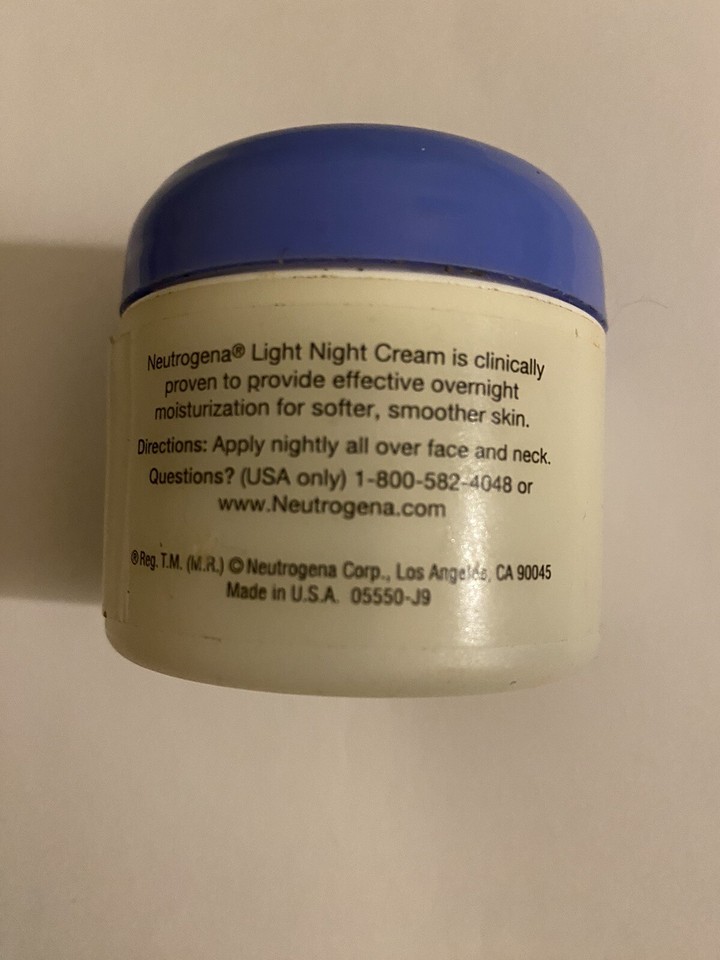 Neutrogena Light Night Cream Moisturizer - 2.25 Oz, No Box Discontinued ...