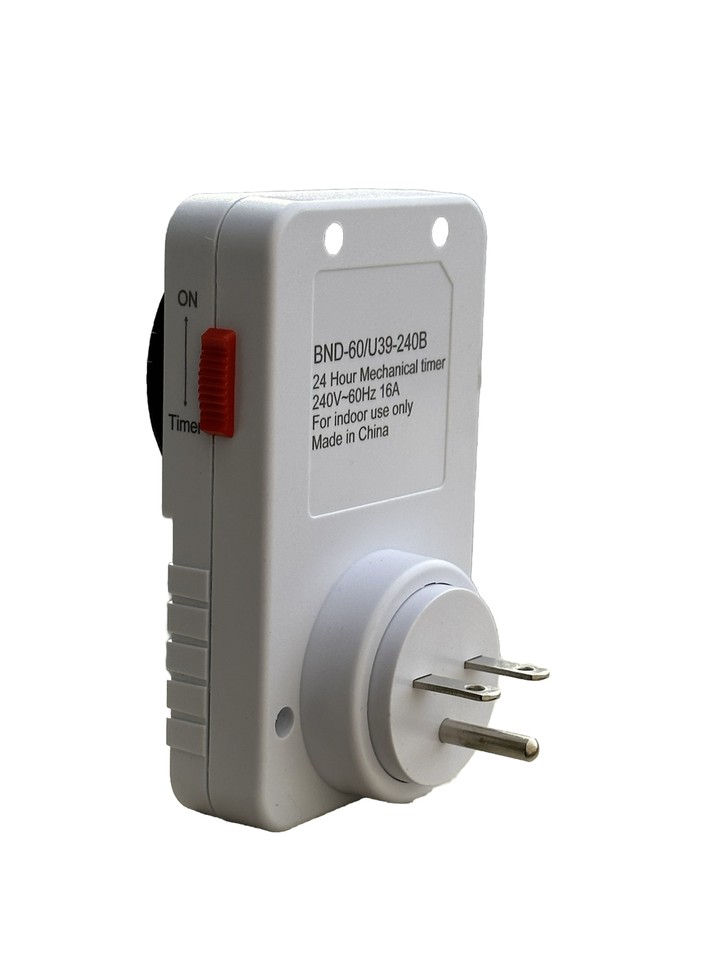 24 Hour 220 Volt Mechanical Timer 220v 240v 16A Indoor Electric Single Outlet | eBay