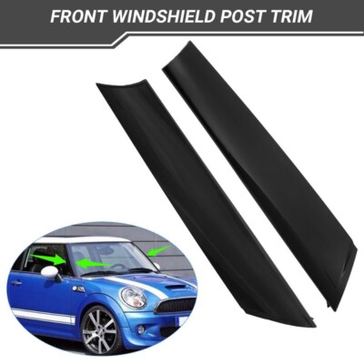 Pair (L/R) Front Side Windshield Post Trim for Mini Cooper 2007-2015 ...