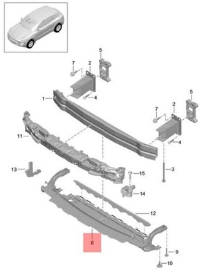 Genuine PORSCHE Macan Porsche 95B Cross Member 95B805241B | eBay