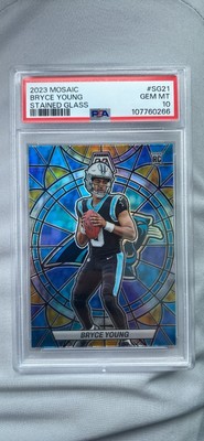 Bryce Young Rookie Stained Glass PSA 10 SSP / Panini Mosaic #SG21 RC QB | eBay