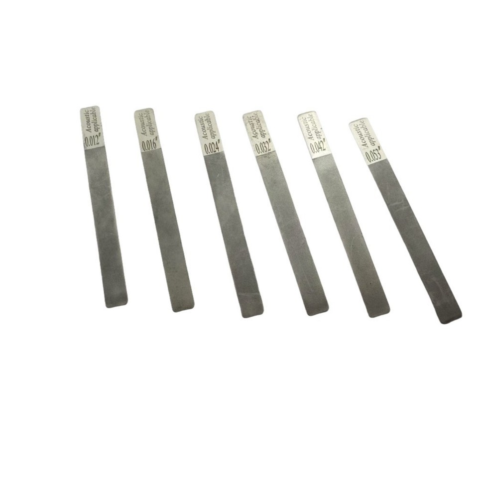 6Pcs Guitar Nut Files for Luthier Repair Stainless Steel Fret Crowning ...