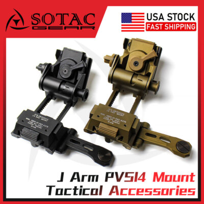L4G24 + PVS-14 J-Arm Dovetail NVG Helmet Mount Goggle Bracket Night ...