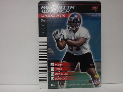 2002 NFL Showdown KENYATTA WALKER Tampa Bay Buccaneers | eBay