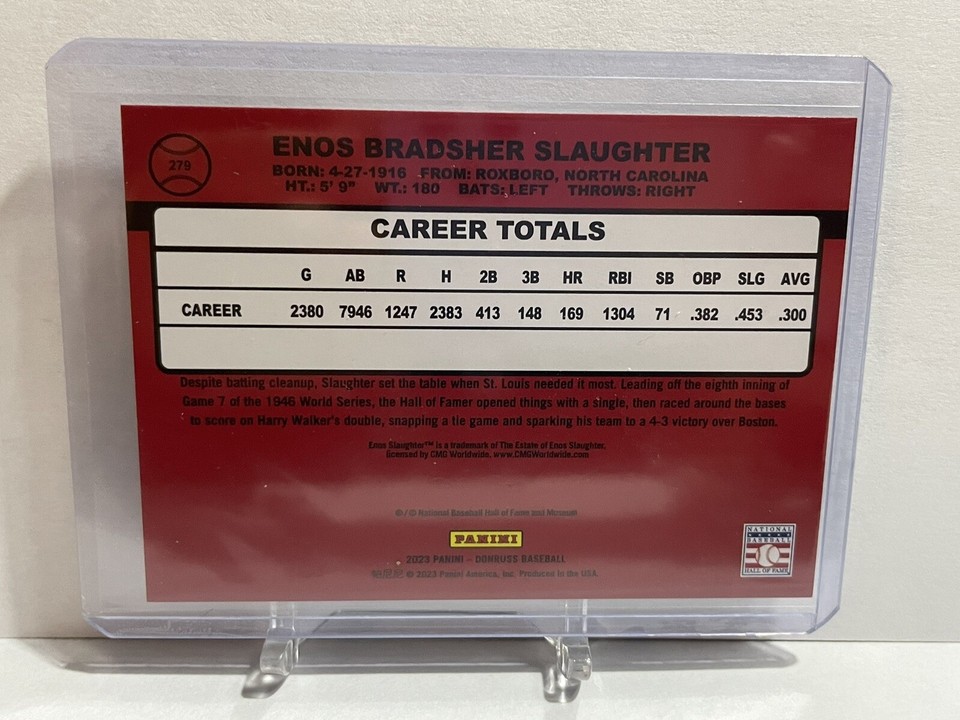 2023 Panini Dunruss Enos Slaughter 107/300 | eBay