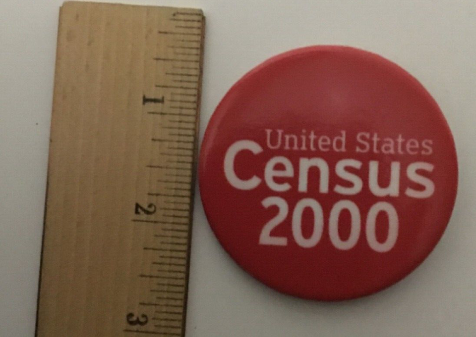 Census Badge: United States Census 2000 Pin Badge Button Pinback | eBay