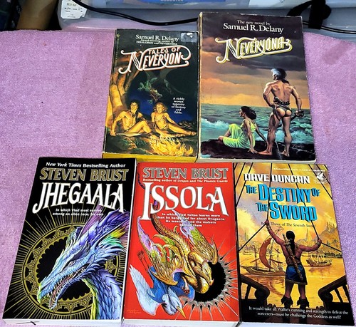 Vintage lot of 5 Swords & Sorcery Books Steven Brust/Dave Duncan VG to ...