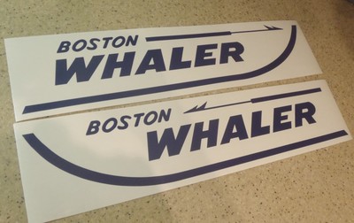 Boston Whaler Vintage Boat Decals Die-Cut 2-Pak 18" FREE SHIP + Free ...