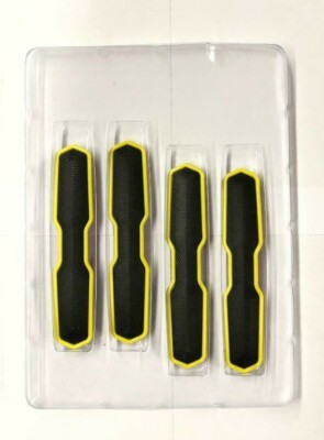 X4 Black Yellow Car Van Door Edge Guard Trim Protector Strips Anti Chip ...