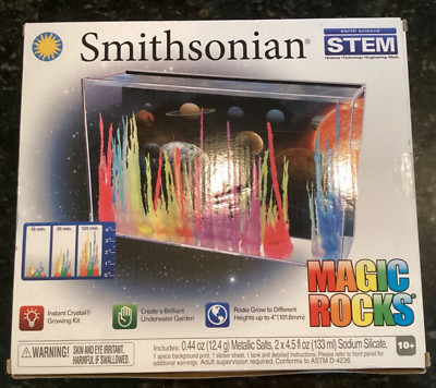 Smithsonian Magic Rocks Instant Crystal Growing Kit Stem Earth Science ...