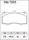 DIXCEL Genuine OEM BRAKE PADS TYPE M FOR RACING CALIPER AP RACING ...