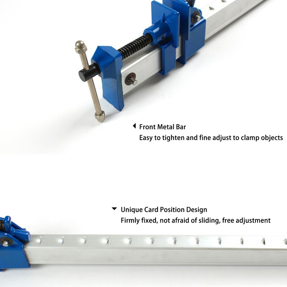 Woodworking Bar Clamp Aluminum Alloy Bar Clamp Quick Release 24 Inch ...