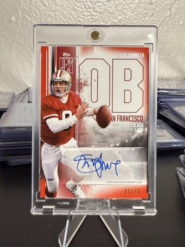 2024 Topps Signature Class Steve Young Veterans Class Variation Auto 25 ...