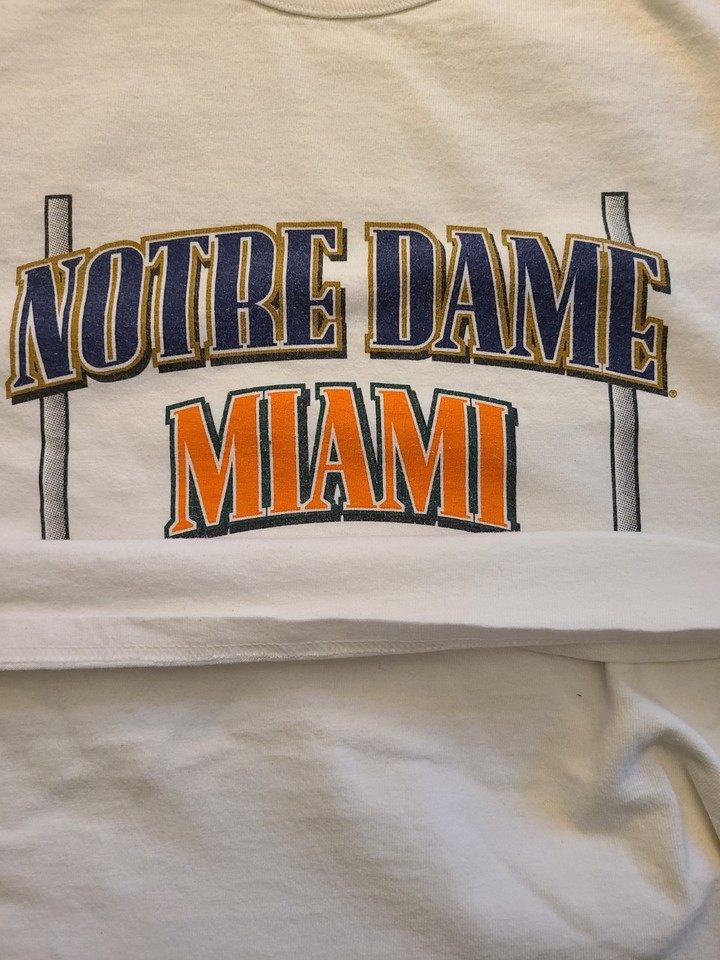 1988 Notre Dame vs Miami The Catholics vs. Convicts Champion Brand ...