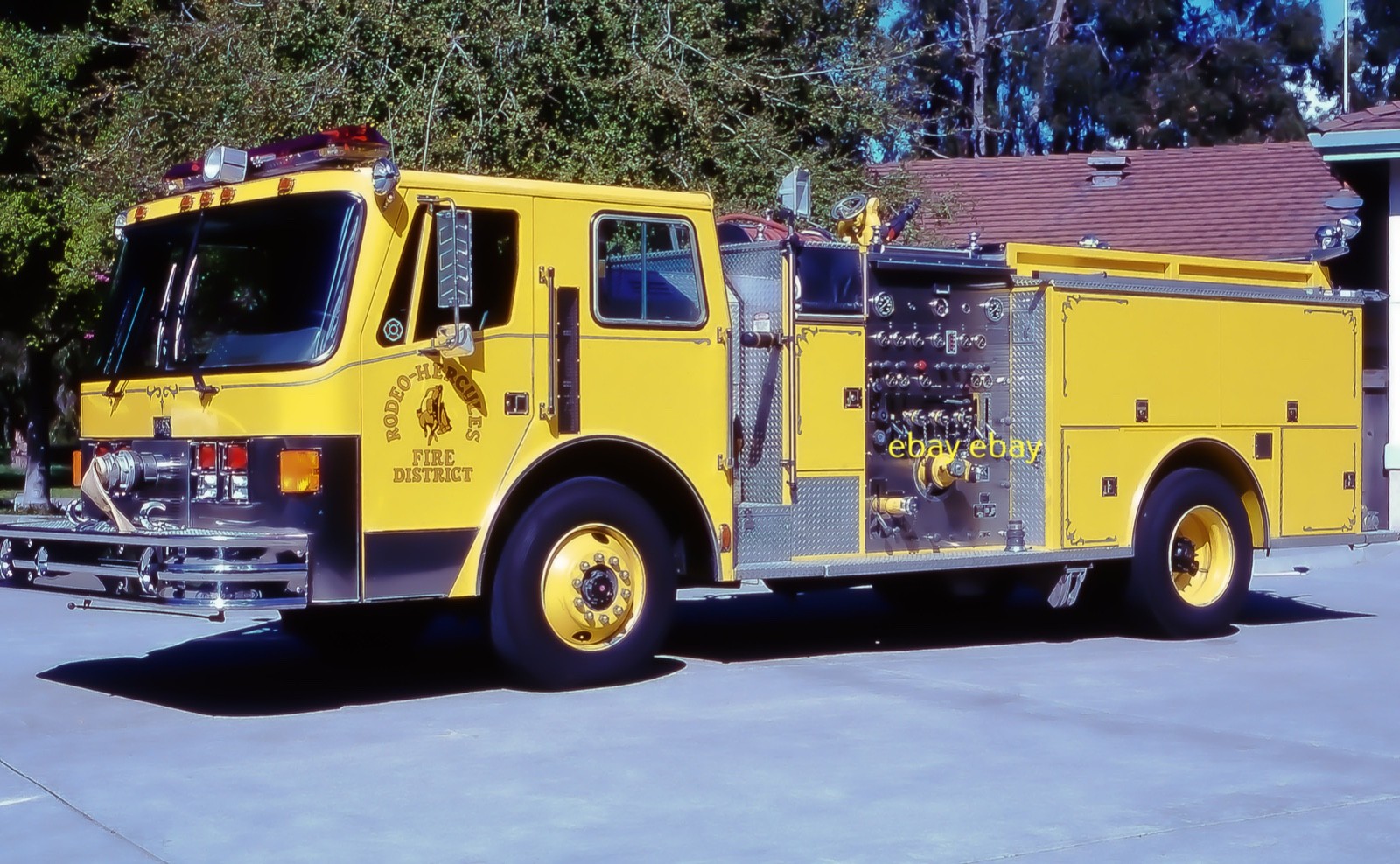 FIRE APPARATUS SLIDE RODEO HERCULES CA E-76A 1986 OTTAWA BECK ...