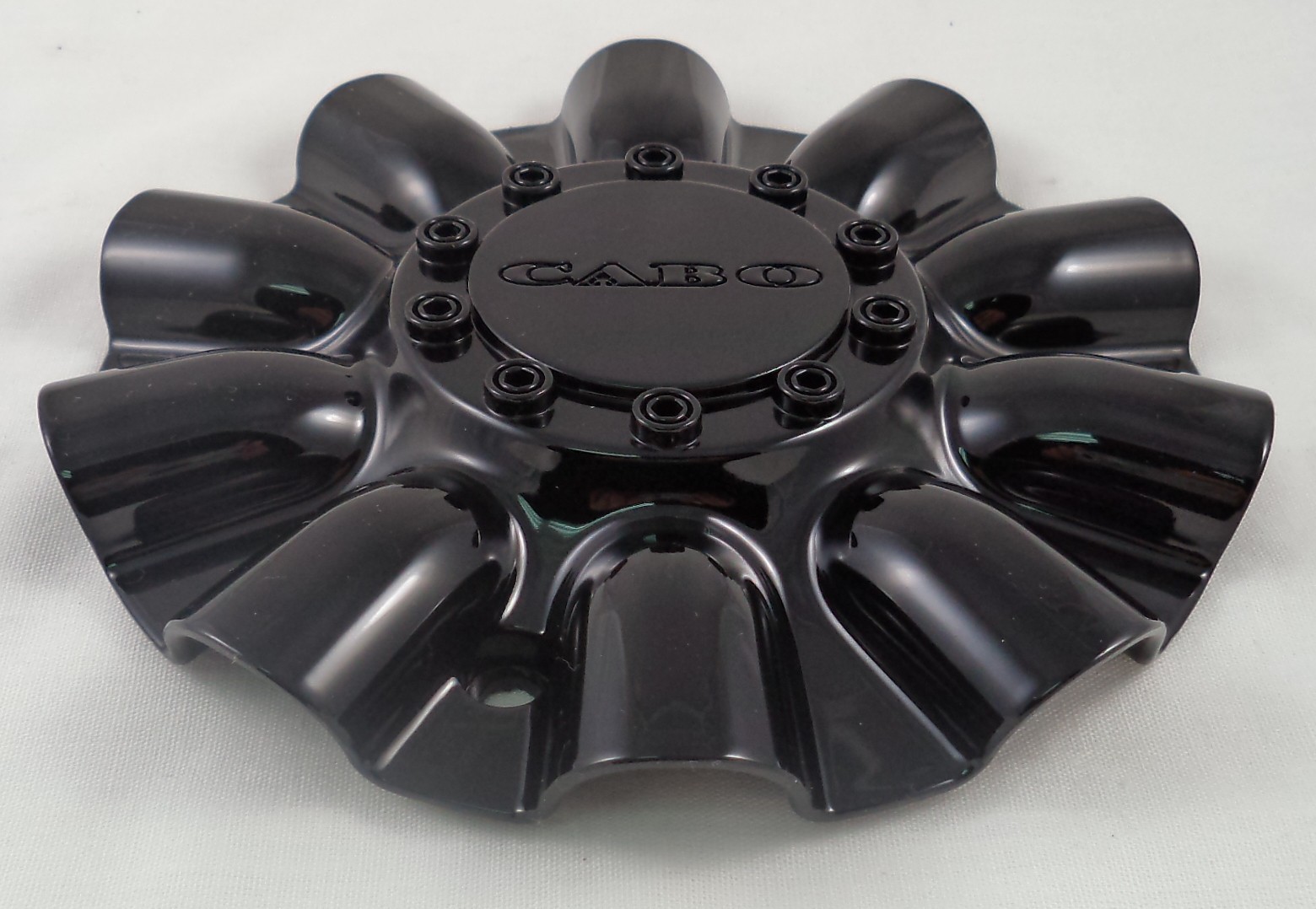 CABO Wheels Gloss Black Custom Wheel Center Caps Set of 2 # C-177-2 NEW ...