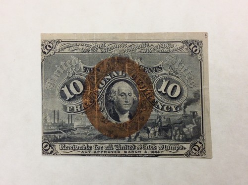 ~ FR. 1246 TEN 10 CENTS SECOND ISSUE FRACTIONAL CURRENCY NOTE | eBay