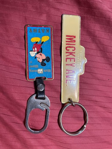 Lot of 2 Vintage Walt Disney Disneyworld Mickey Mouse Collectible Key ...