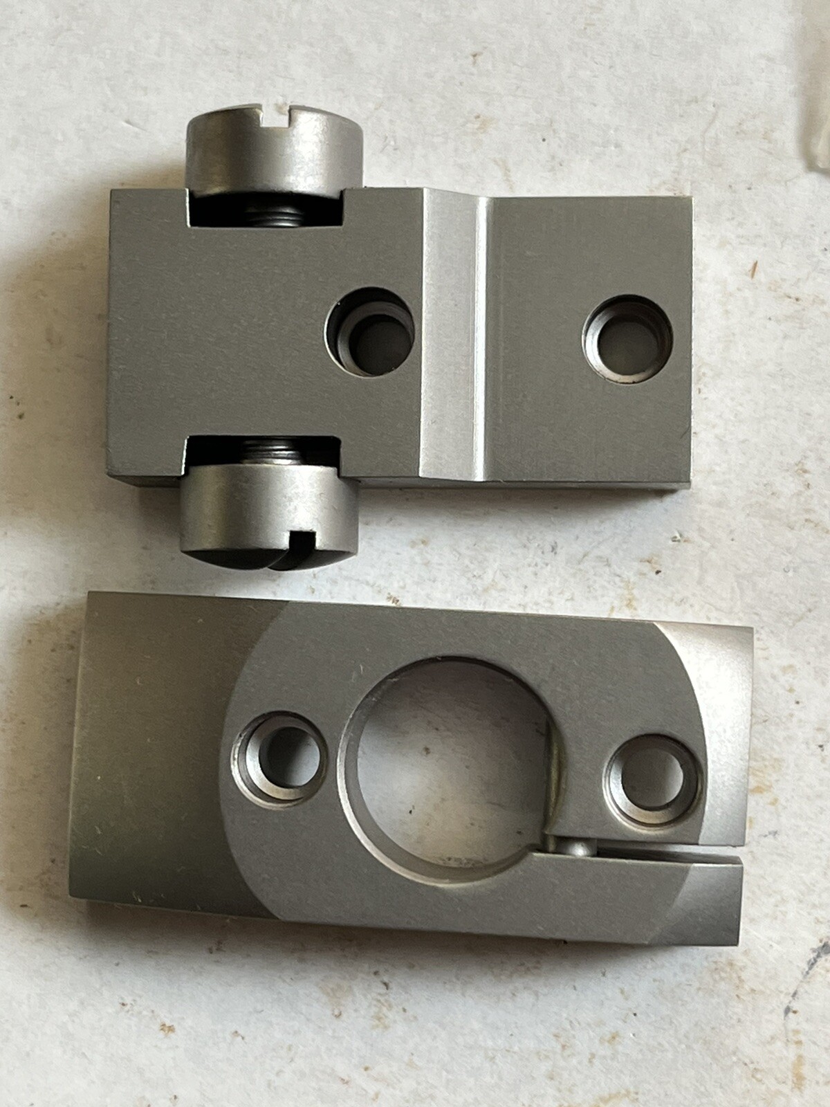 Weatherby Buehler Mark V scope mount base silver SST 5981 | eBay