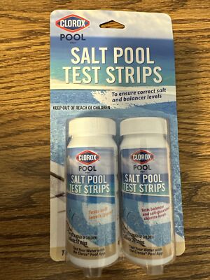 CLOROX POOL&SPA Salt Pool Test Strips Kit-25 Salt Test/10 Salt Level ...