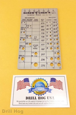 Metric Screw Checker Bolt Thread Screw Check'r Bolt Pitch Tool Metal MM ...