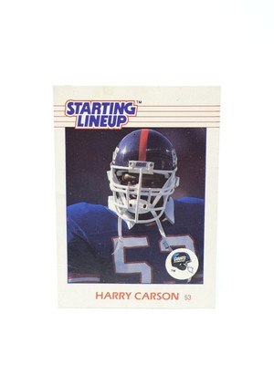 1988 Kenner Starting Lineup - HARRY CARSON Card - New York Giants - NFL ...