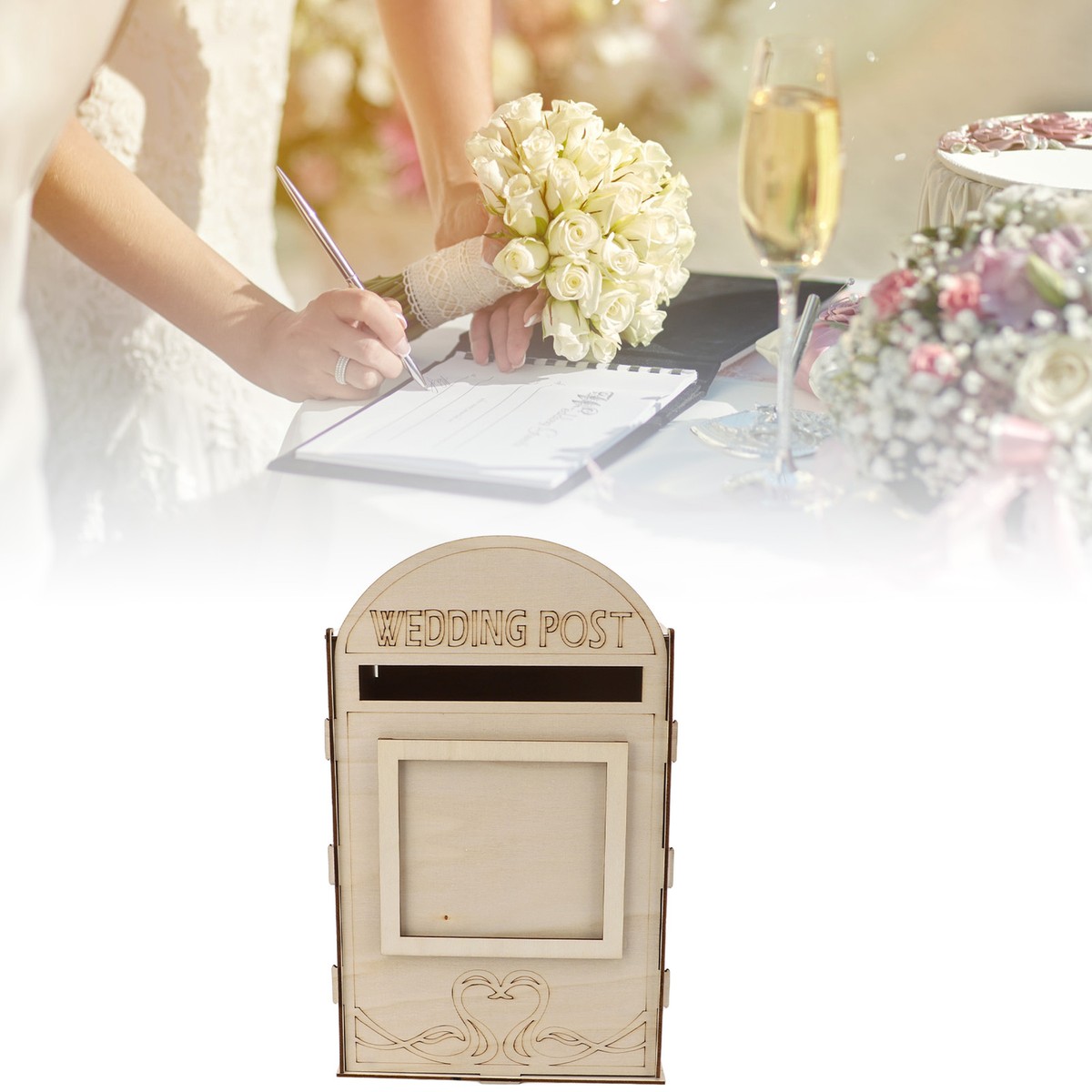 Personalized Wedding Mailbox Extra Large PERSONALISED Wedding Post