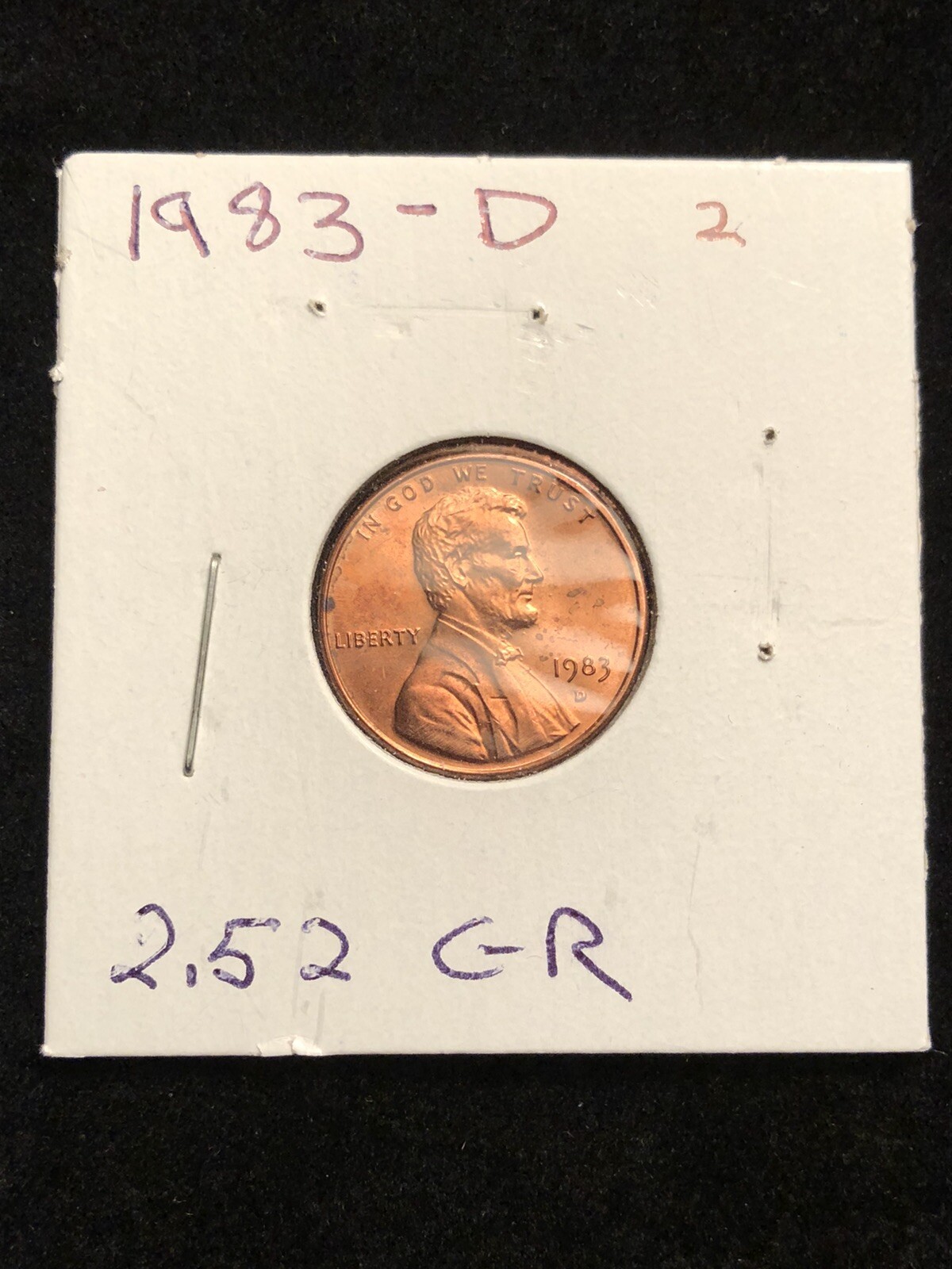 1983 D Lincoln Error Cent MSRD High Grade Circulated DDO FS 101 | eBay