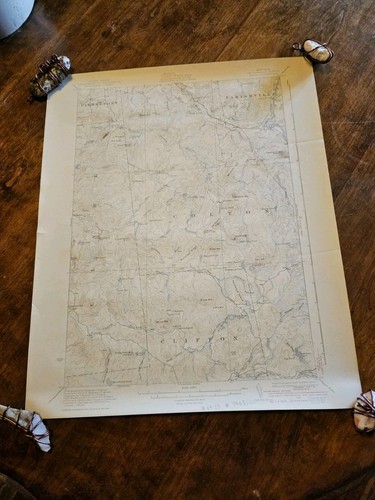 1920s Edition Usgs Topographic Map Of Ausable Adirondacks NY | eBay