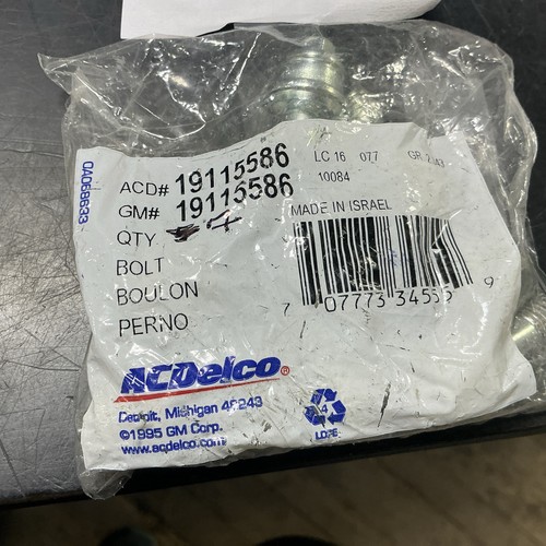 Battery Cable Bolt ACDelco Mexico 19115586 | eBay