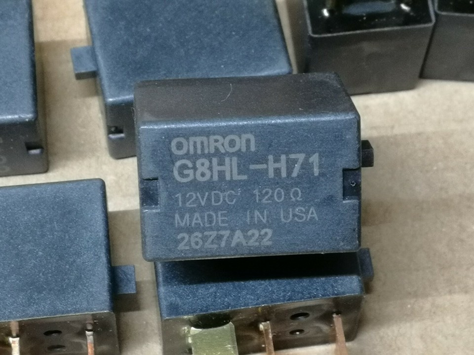 10 X FUSE 12VDC A/C COMPRESSER RELAY OMRON G8HL-H71 CAR UNIVERSAL (1220 ...