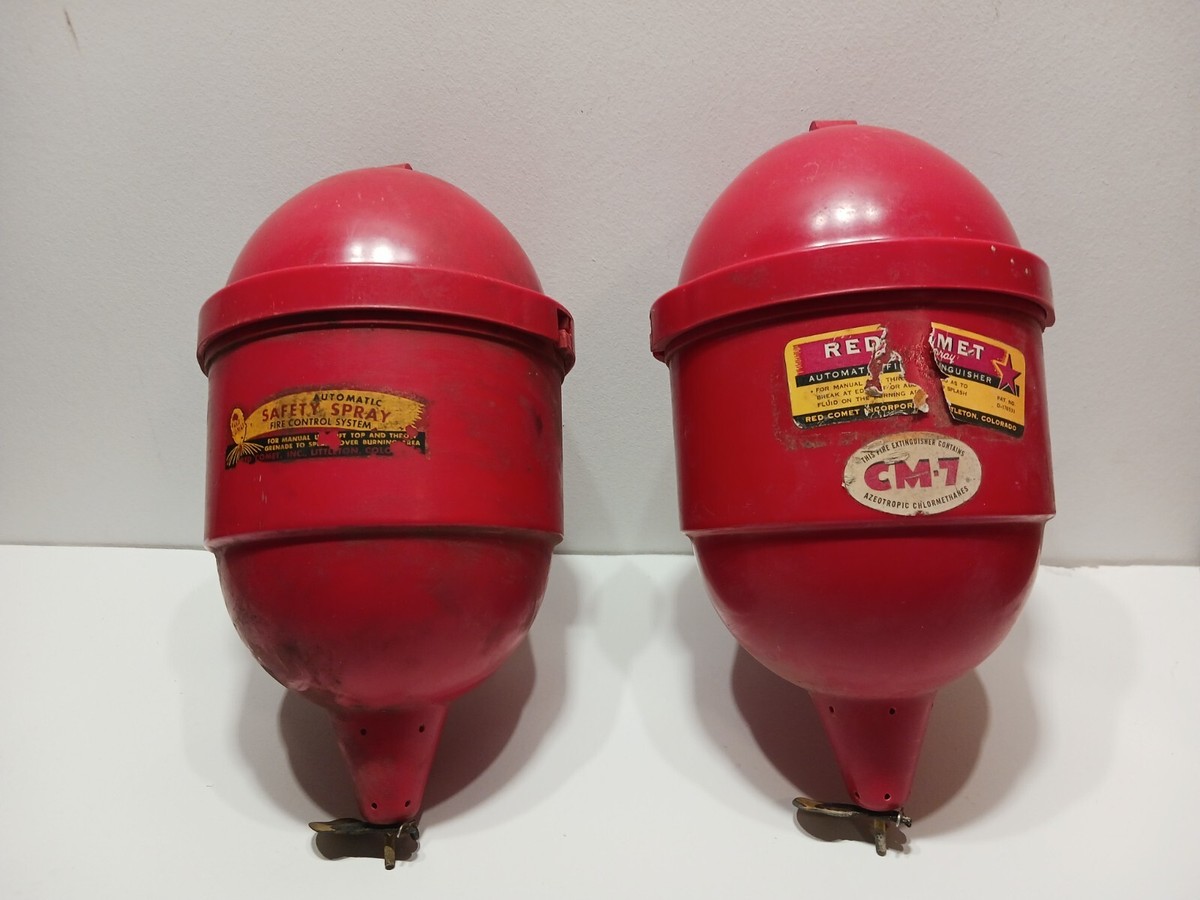 Red Antique Fire Extinguisher Vintage Richmond Chemical Fire