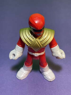 Imaginext Power Rangers Lot - Red Ranger w/ Gold Dragon Shield Armor | eBay