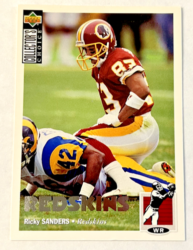 1994 Upper Deck Collector's Choice NFL #262 Ricky Sanders Washington ...