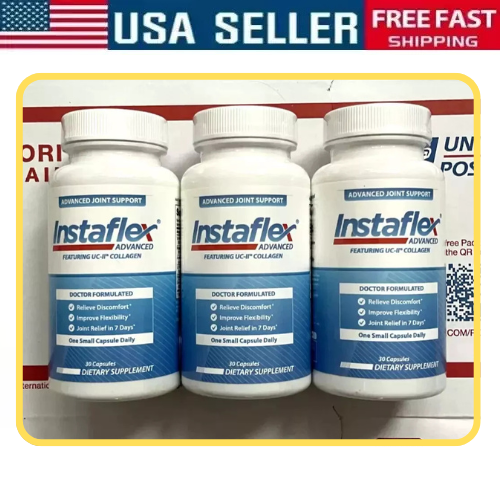 Lot of 3 Instaflex Advanced Joint Support Supplement 30 Capsules New ...