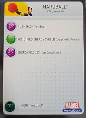 Marvel Heroclix Hardball 022 CARD ONLY | eBay