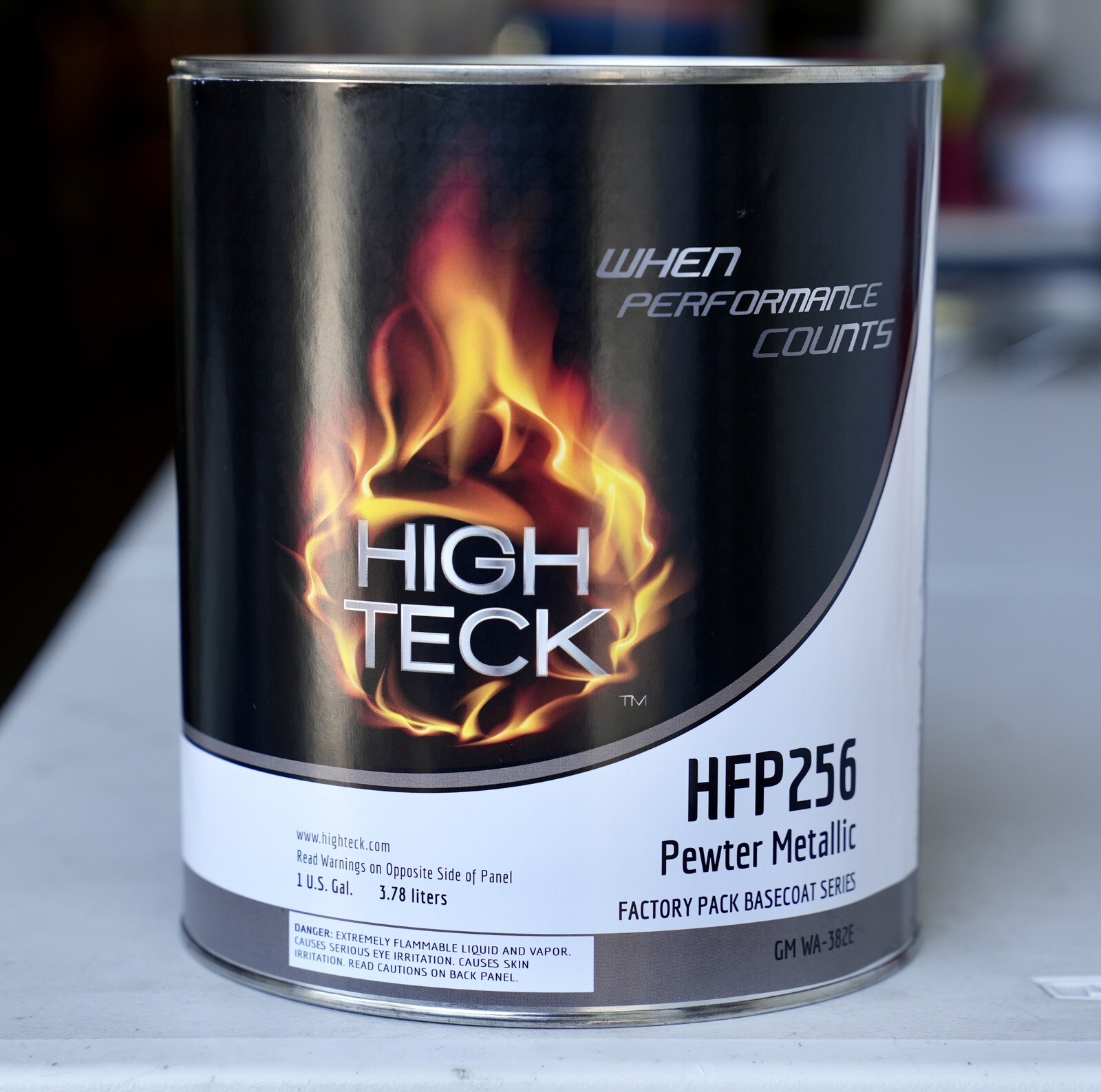 High Teck HFP256 Pewter Metallic Basecoat Urethane Auto Paint GALLON ...