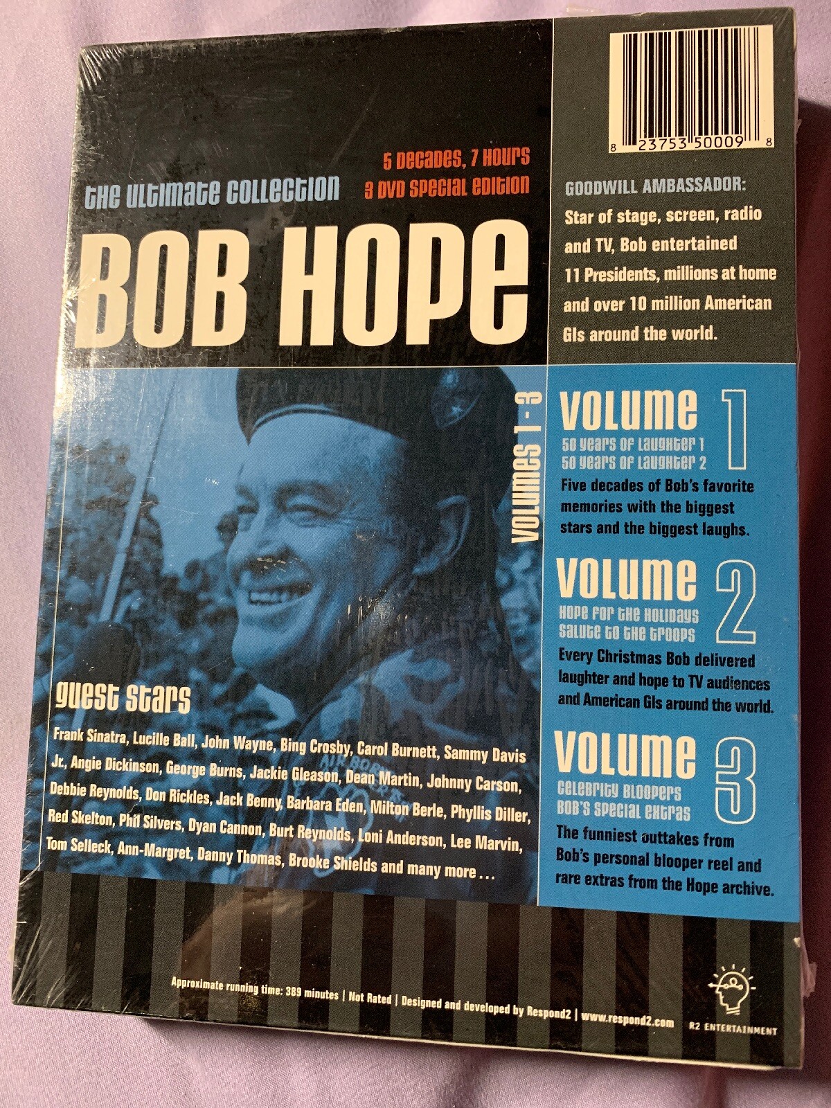 Bob Hope - The Ultimate Collection (DVD, 2003, 3-Disc Set) 823753500098 ...