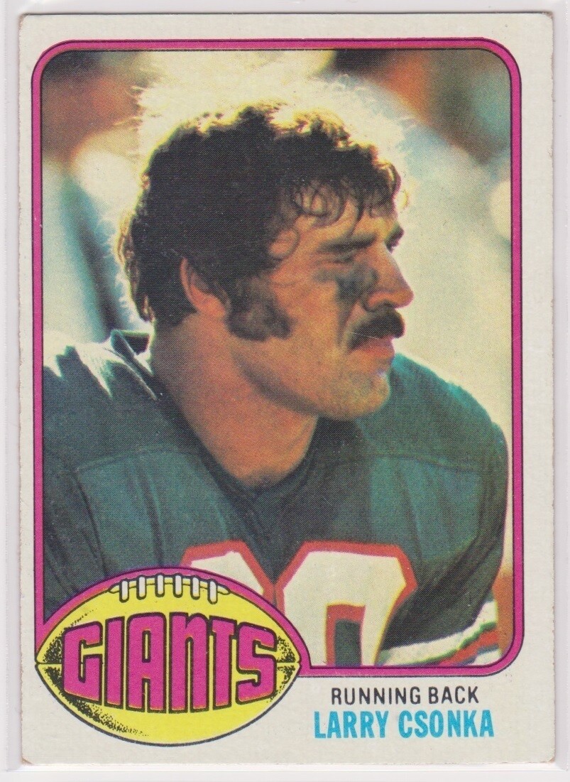 1976 LARRY CSONKA - Topps Football Card # 437 - NEW YORK GIANTS | eBay