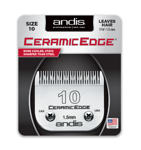 ANDIS CERAMIC EDGE # 10 Clipper Blade 1/16"FITS AGC,Oster A5 A6,Wahl KM ...