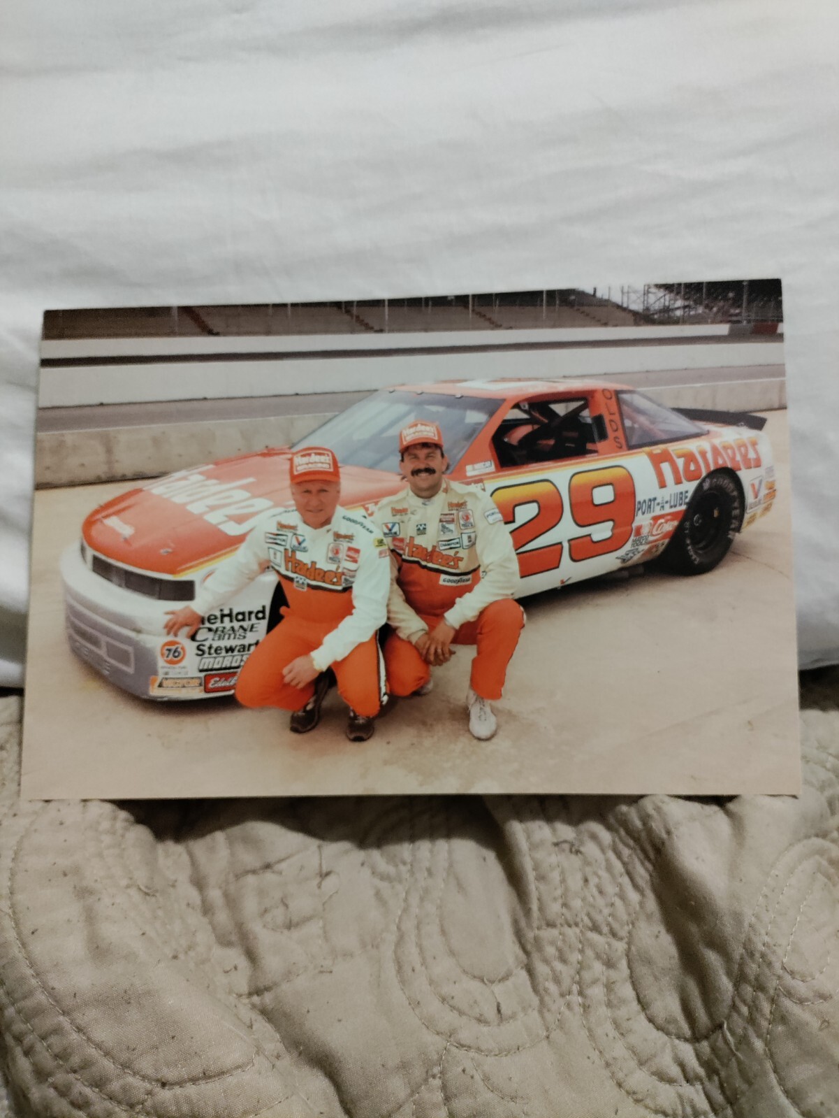 #29 Cale Yarborough/Dale Jarrett 6x9 Racing Photo Card | eBay