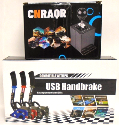 PC USB Simulator Gear Shifter + Handbrake W/Clamp for Logitech ...